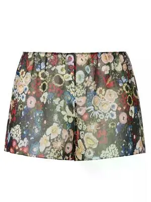 Khaite Floral-print Shorts