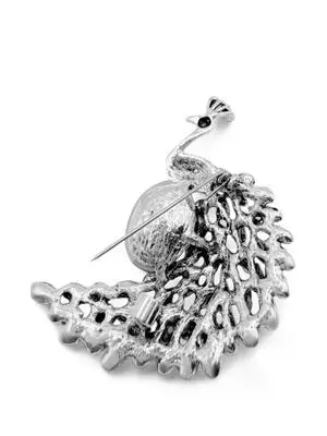 HZMER JEWELLERY Indranila Faux-gem Brooch - Silver
