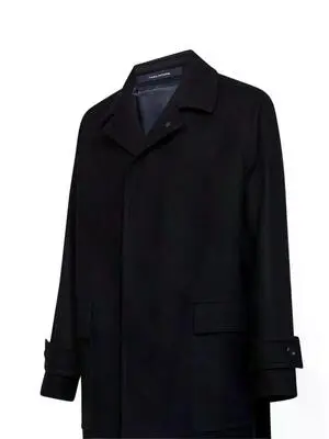 Tagliatore Concealed-button Raglan-sleeve Coat