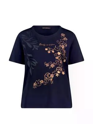 BETTY BARCLAY Floral-print T-shirt - Blue