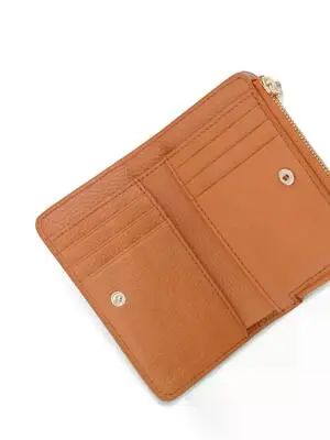 COCCINELLE Small Metallic Logo-lettering Wallet - Orange