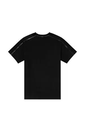 DIESEL® T-shirt With Contrast Trims And Logo-patch