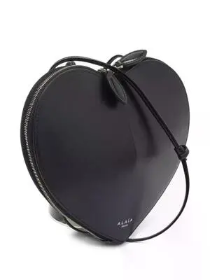 Alaïa Le Coeur Leather Shoulder Bag - Black