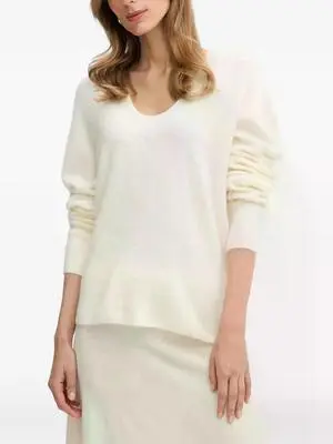 BENETTON V-neck Sweater - Neutrals