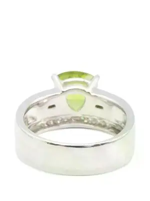 TASAKI 2010s Peridot Diamond Ring