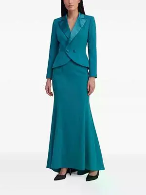 MARCO GABRIELLI ATELIER Peplum Blazer And Maxi Skirt Set