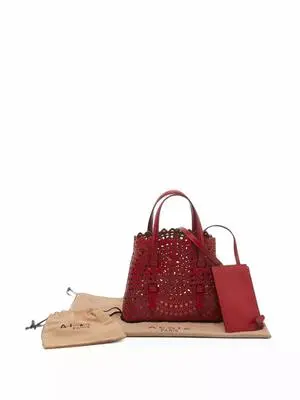 Alaïa 20 Mina Laser-cut Leather Tote Bag