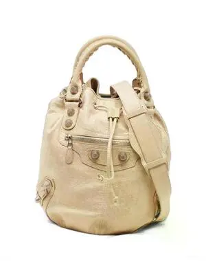 Balenciaga Giant Brogue Pompon Bucket Bag