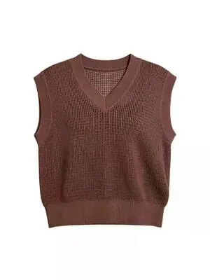 Brunello Cucinelli Open-knit V-neck Sweater