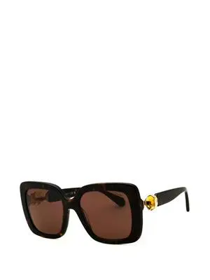 SWAROVSKI Tortoiseshell-effect Oversized Sunglasses