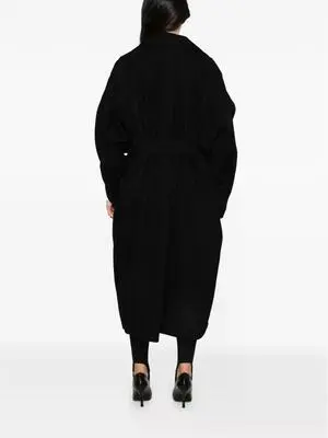 Issey Miyake Belted Oversized-collar Coat