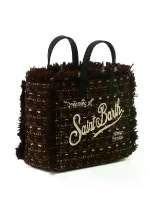 MC2 SAINT BARTH Mini Vanity Tweed Tote Bag