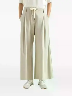 Brunello Cucinelli Pleated Drawstring-waist Palazzo Pants
