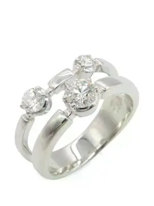 TASAKI 2010s Diamond Double-band Ring