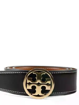 Tory Burch Miller Reversible Leather Belt - Black
