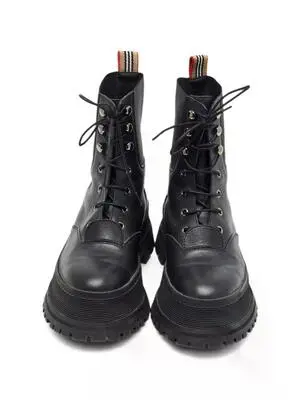 Burberry Iconic Stripe Platform Ankle Boots