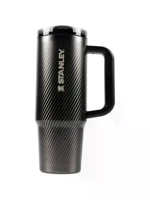 STANLEY Logo-print Diagonal-stripe Travel Mug - Grey