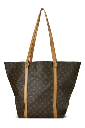 LOUIS VUITTON Monogram Canvas Sac Shopping Gm - Brown