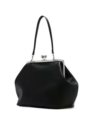 COACH Large Kisslock Frame Bag - Black
