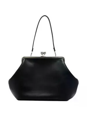 COACH Large Kisslock Frame Bag - Black