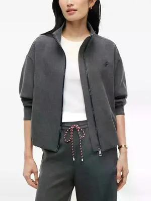 Tommy Hilfiger Logo-embroidered High-neck Jacket