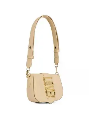 Moschino Logo-plaque Shoulder Bag - Neutrals