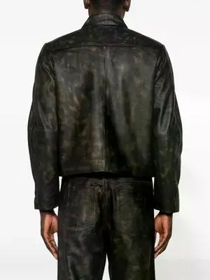 WON HUNDRED Denzel Distressed Leather Jacket