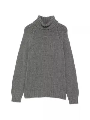 BASE Roll-neck Raglan-sleeve Sweater