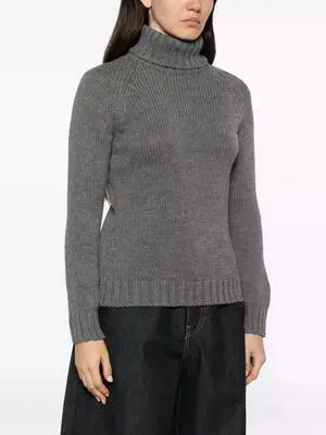 BASE Roll-neck Raglan-sleeve Sweater
