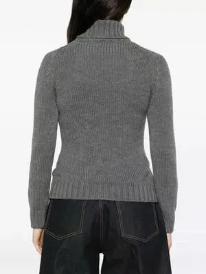 BASE Roll-neck Raglan-sleeve Sweater