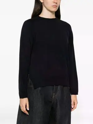 BASE Raglan-sleeve Side-slit Sweater