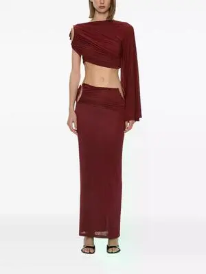 Christopher Esber Aurelia Sculpted-spiral Long Skirt