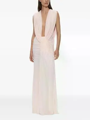 Christopher Esber Ripple-drape Maxi Dress - Pink