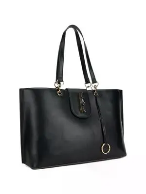 Moschino Logo-plaque Metallic-ring Tote Bag