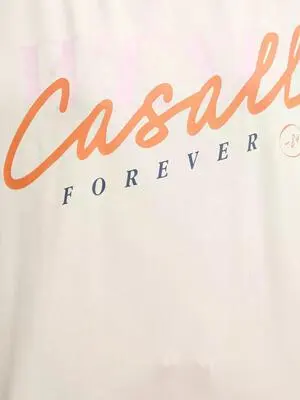 CASALL Logo-print Drop-shoulder T-shirt