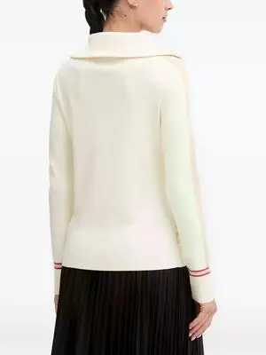 Bogner Gine Monogram-print Quarter-zip Sweater