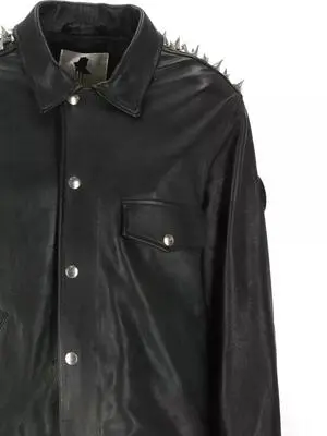 THE EROSE Francis Spiked Leather Jacket