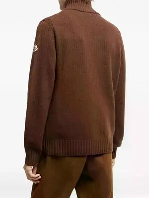 Moncler Logo-patch Zip-up Cardigan