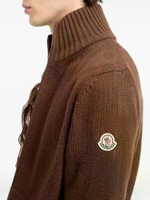 Moncler Logo-patch Zip-up Cardigan