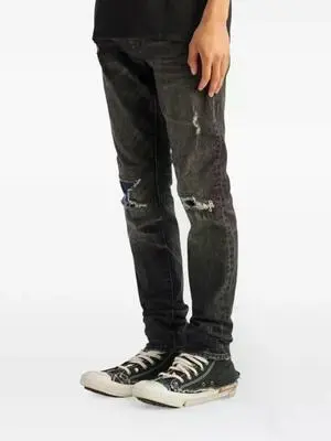 PURPLE BRAND Vintage Heavy Destroy Distressed Bootcut Jeans