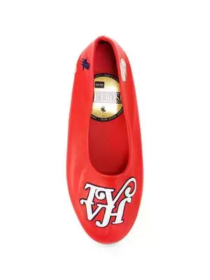 THE EROSE Carla Logo-patch Ballet Flats