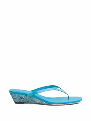 Christopher Esber Scala Wedge Sandals - Blue