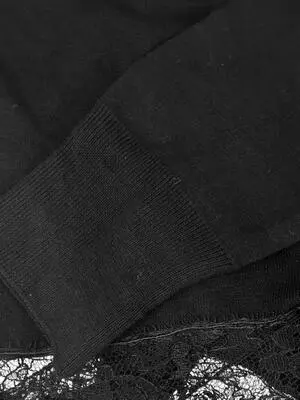 LOUIS VUITTON 2018 Lace-trim Sweater