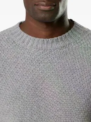 Stone Island Compass-patch Waffle-knit Sweater