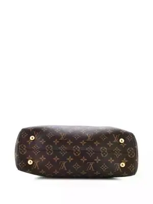 LOUIS VUITTON Venus Handbag Monogram Canvas And Leather Satchel - Black