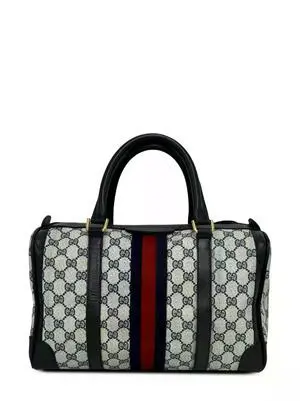 Gucci 1970-1980 Gg Supreme Web Boston Bag