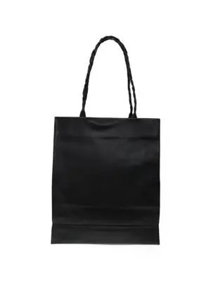 Issey Miyake Paper Logo-debossed Leather Tote Bag