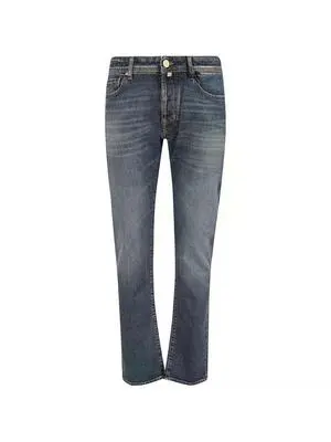 JACOB COHЁN Faded Straight-leg Jeans - Blue