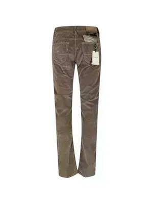 JACOB COHЁN Bard Corduroy Straight-leg Trousers - Grey