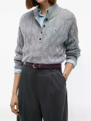 Tommy Hilfiger Cable-knit Button-up Sweater